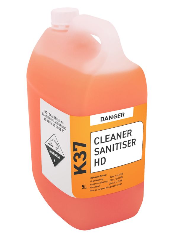 VERIDIA K37 Cleaner Sanitiser HD enCap 2 x 5L Commercial Cleaning ...