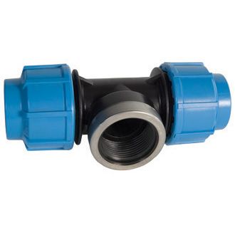 Poly Metric Female Tee 20 mm x ¾" ,Materials - Fittings and Components ...