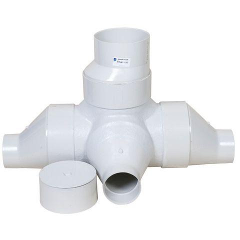 Maintenance Shaft Junction Left 45° x 150 mm ,Materials - Fittings and ...