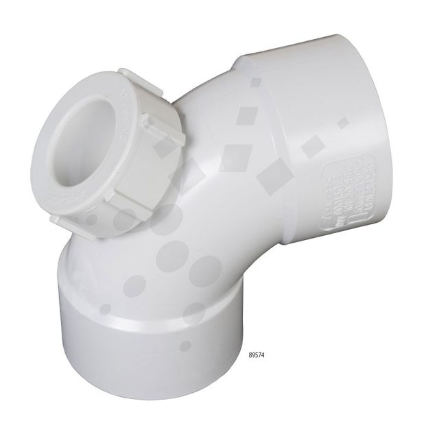 PVC DWV Rear Inspection Bend 45° x 40 mm ,Materials - Fittings and ...