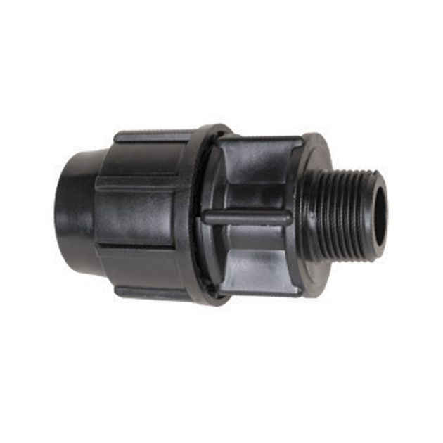 Poly Metric Plasson Male End Connector 20 mm x ¾" ,Materials - Fittings ...