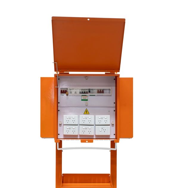 Hinged Type 500 Includes 5X10A DGPO, 1XSGPO 15A. Fitted to stand ...