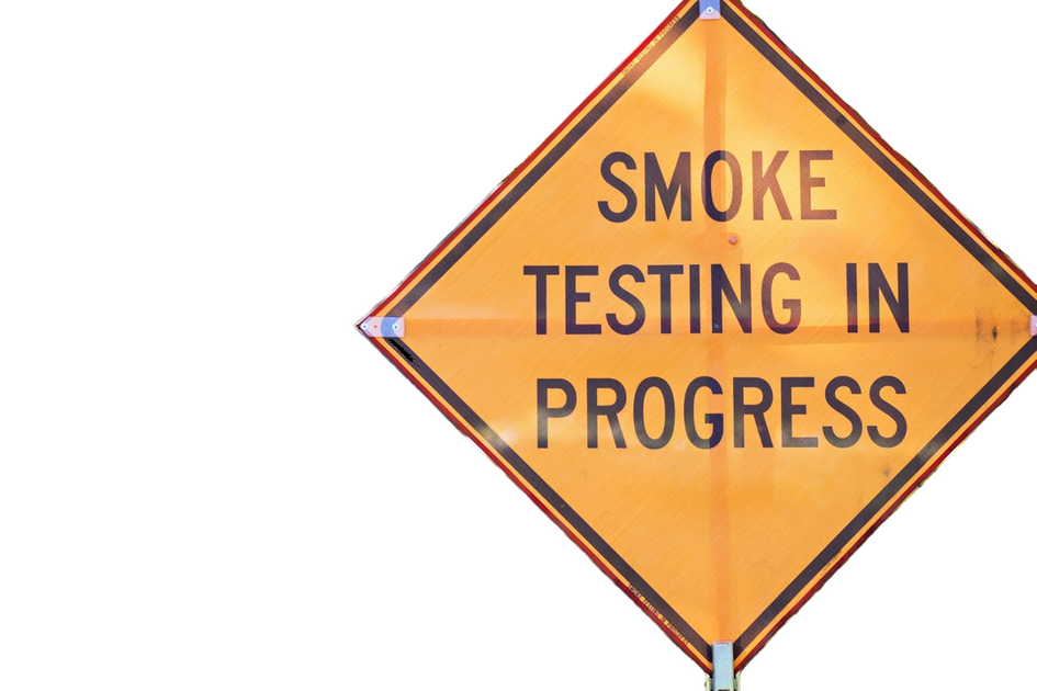 Sign, SwiStand Smoke Testing In Progress ,Safety,Identification Signs ...