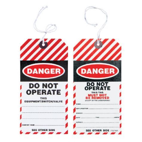 Safety Tags-Danger Do Not Operate 100pk ,Safety,Site Safety ...