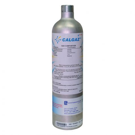 Calibration Gas CH4/O2/H2S/CO 34lt ,Safety,Confined and Height Safety ...