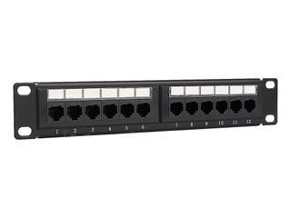 10" 12 Port Cat6 Patch Panel for Mini Cabinets - CERTECH