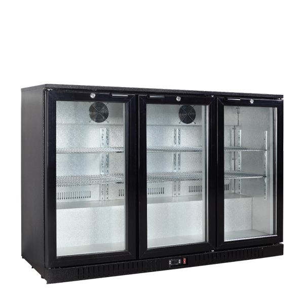 CHILLER BACK BAR 3 DOOR GLASS, EXQUISITE Exquisite - COMMERCIAL KITCHEN ...