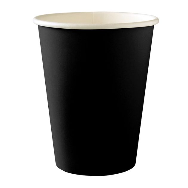 Shop 12OZ AQUEOUS BLACK CUP , BIOPAK - Chef’s Hat