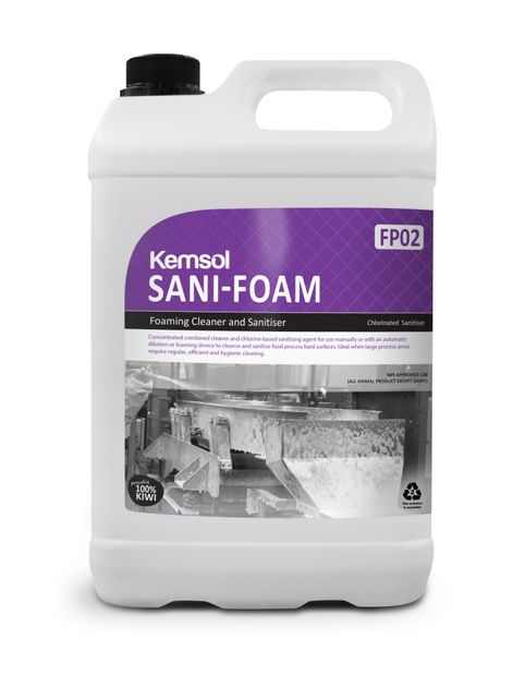 Buy FK-SANIF05 Kemsol Sani-Foam Foaming Cleaner Sanitiser 5 Ltr Online ...