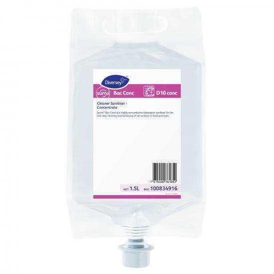 Buy JKD10 Diversey Suma Bac Conc D10 Detergent Sanitiser 1.5kg Refill ...