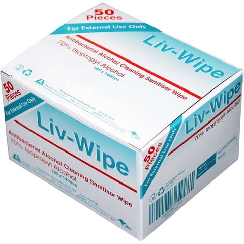 Alcohol Wipes (Sachet) 140Mm X 185Mm / 50 Essential products ...