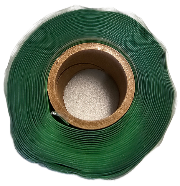RESCUE TAPE GREEN CLAMSHELL 25