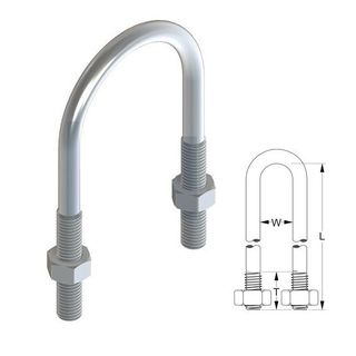 U-bolts are suitable for a variety of application to secure items