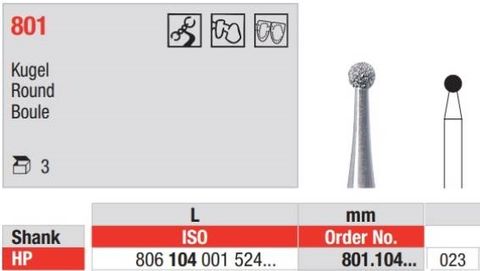 Edenta HP Diamond Bur