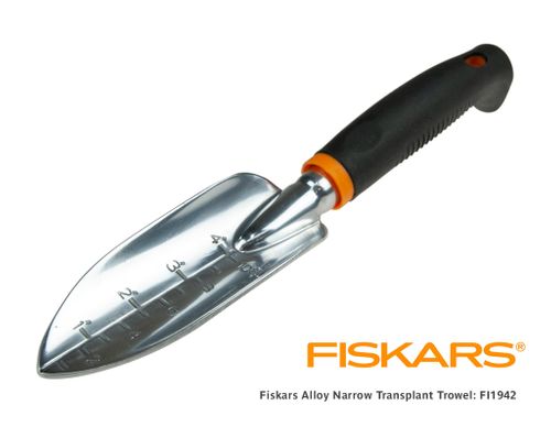 FISKARS Aluminium Narrow Transplant Trowel Arborgreen