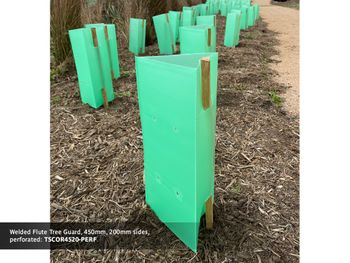 Black Poly Mesh Sapling & Tree Guard 450mm high | Arborgreen