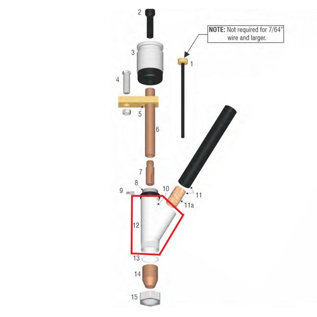 Subarc K231 Cone Body Assembly - ARC Welding Supplies