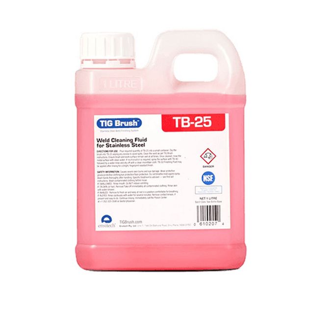 TIG Brush TB-25. Heavy-Duty Weld Cleaning Fluid - ARC Welding Supplies