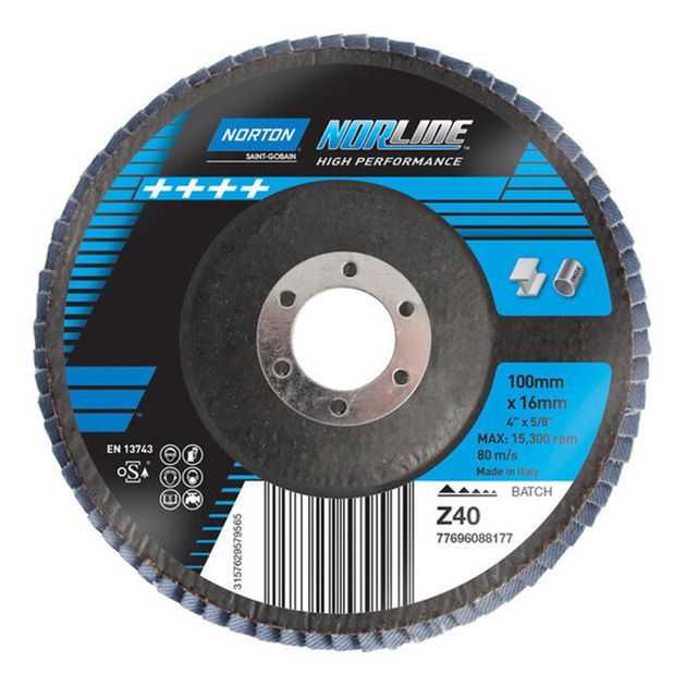 Norton Norlne R842 Flap Discs - ARC Welding Supplies