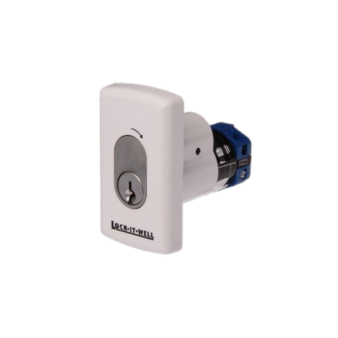 KEY SWITCH OVAL ON/OFF SPRING BACK Athco Locksmiths Supplies Ltd