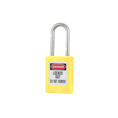 MASTER SAFETY LOCKOUT PADLOCK YELLOW KD Athco Locksmiths Supplies Ltd