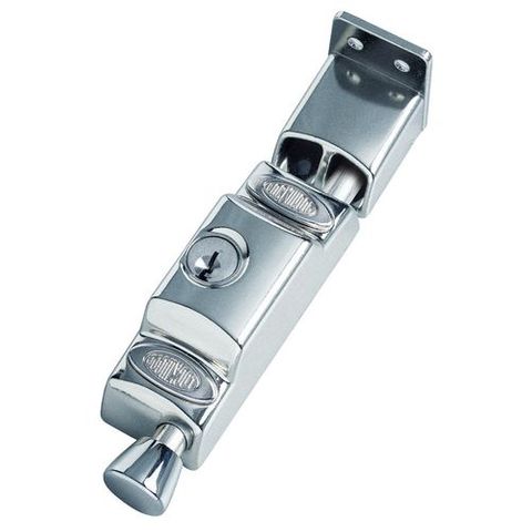 LOCKWOOD 680 PATIO BOLT SATIN CHROME Athco Locksmiths Supplies Ltd