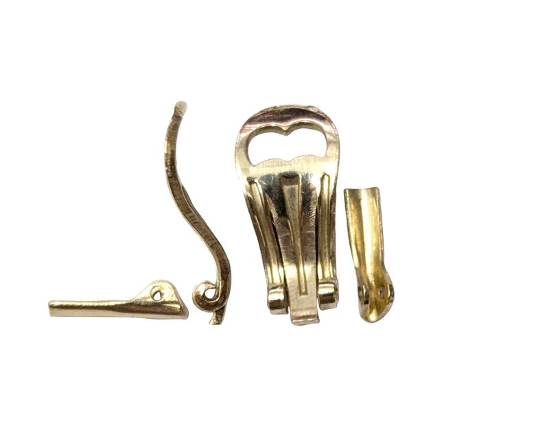 Banjo Clips - 9ct Yellow Gold 13mm Small (pair) | Australian Jewellers ...