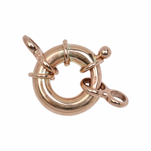 Bolt Ring - Deluxe 9ct Rose Gold with Ends 12mm | Australian Jewellers ...