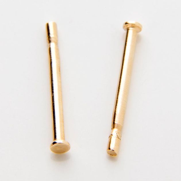 Post Plain - 9ct Yellow Gold | Australian Jewellers Supplies