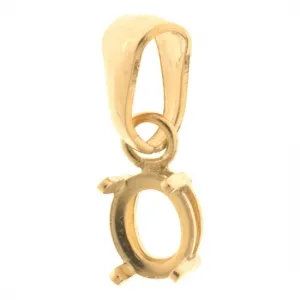 Pendant Setting Oval Claw- 9ct Yellow Gold 5 x 4mm | Australian ...