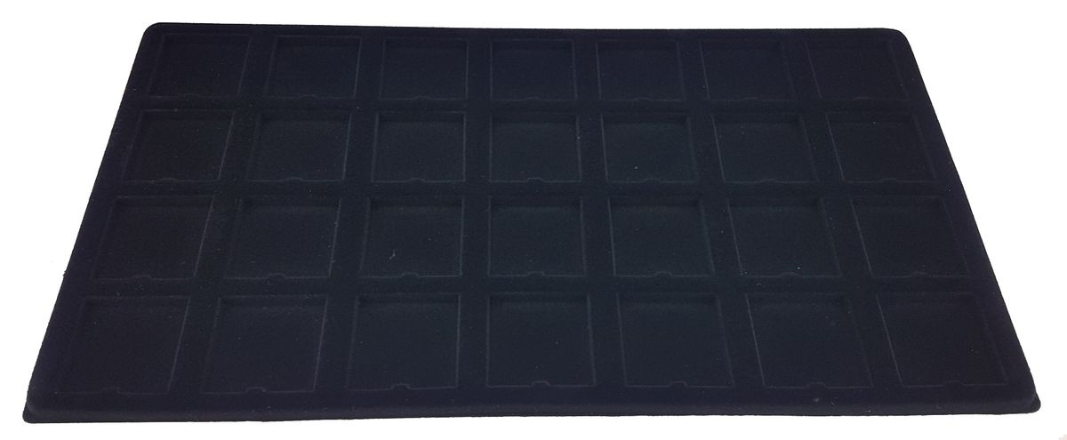 Tray Insert Large Black - 45 Ring Slot Foam | Australian Jewellers Supplies