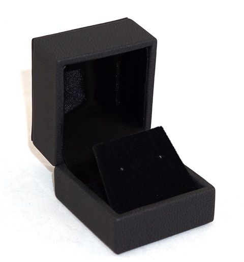 Imitation Leather Box - Earring Black/Black | Australian Jewellers Supplies