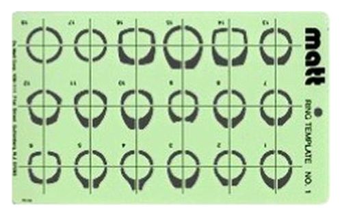 Template - Matt Ring Shapes | Australian Jewellers Supplies