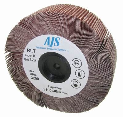 Abrasive Flap Wheel - Emery 320 Grit 100mm x 25mm | Australian ...