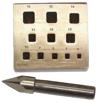 Italian Sml Rect. Chamfer Setting Plate+Punch 6x5 | Australian ...