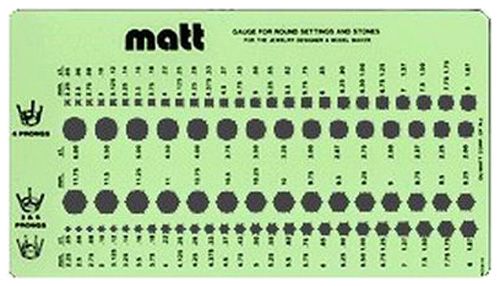 Template - Matt Round Setting Shapes | Australian Jewellers Supplies