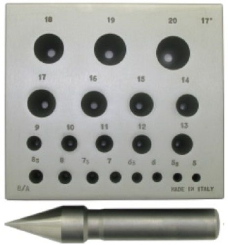 Italian 17 Round Setting Plate+Punch 5mm - 20mm | Australian Jewellers ...