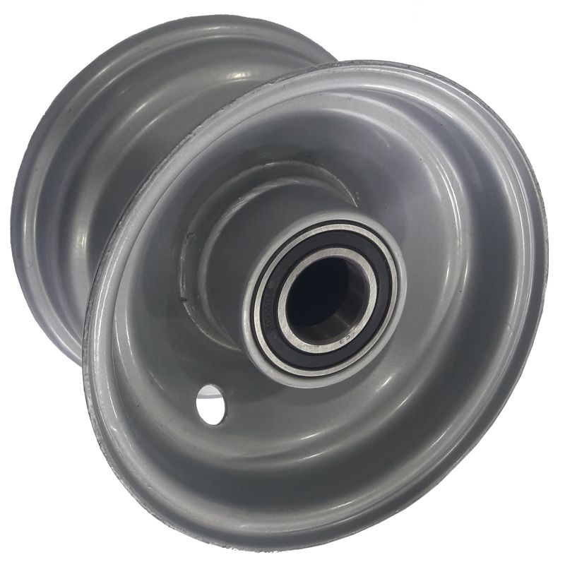 4"x2.50" 1-Pc Steel Rim, 47mm Bore, 64mm Hub Length, 47mm x 25mm High ...