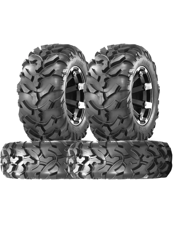 COMBO (2x ea) - 25/8R12 & 25/10R12 6PR TL Obor WU13/WU14 Riple Radial ...
