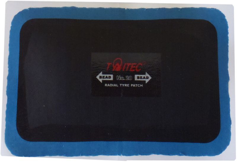 BOX OF 10 - 125x80mm Taitec Rectangular Radial Tyre Repair Patch, 1-ply ...
