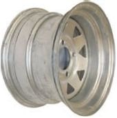 12"x7.00" Galvanised Rim, 4/4" (4/101.6mm) PCD, 65mm Bore, ET0