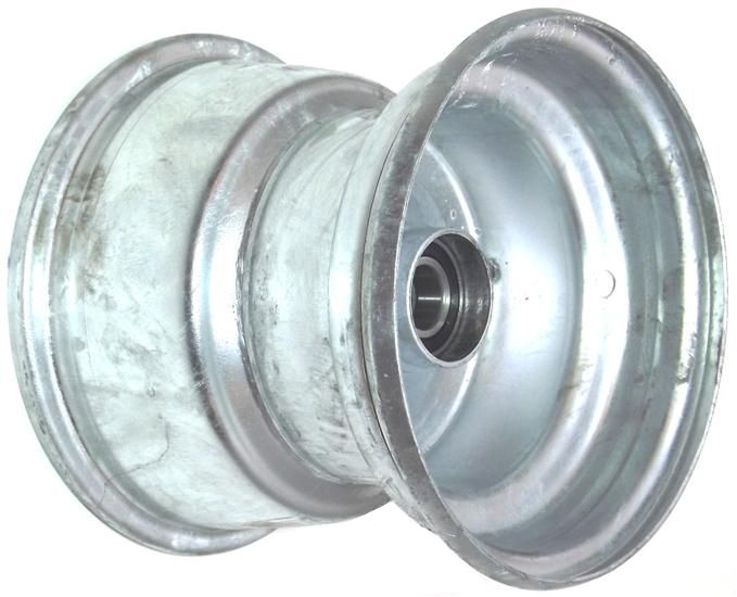 8"x7.00" Galv Rim, 52mm Bore, 85mm Hub Length, 52mm x 25mm Keyed ...