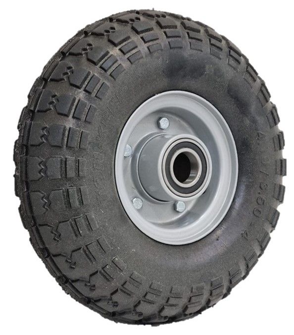 ASSEMBLY - 4"x2.50" 2-Pc Steel Rim, 410/350-4 Solid Rubber Tyre, 20mm ...