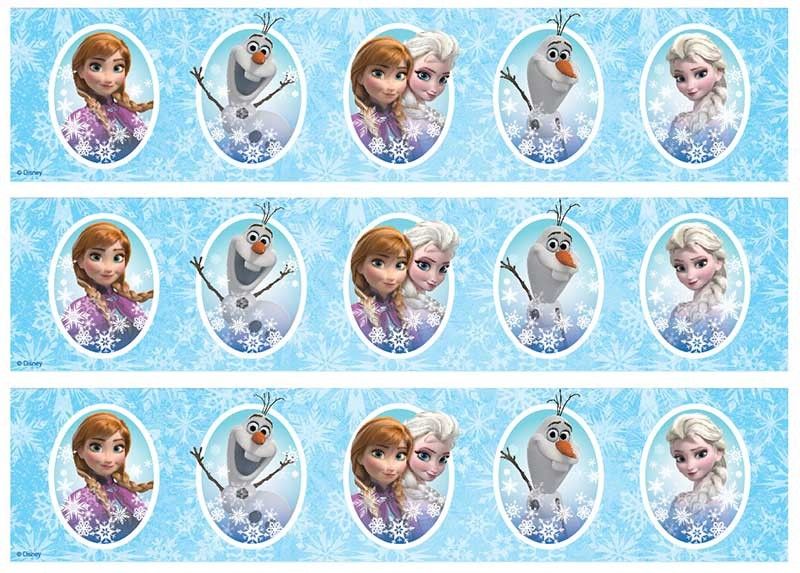 DISNEY FROZEN - CAKE STRIPS A4 EDIBLE IMAGE