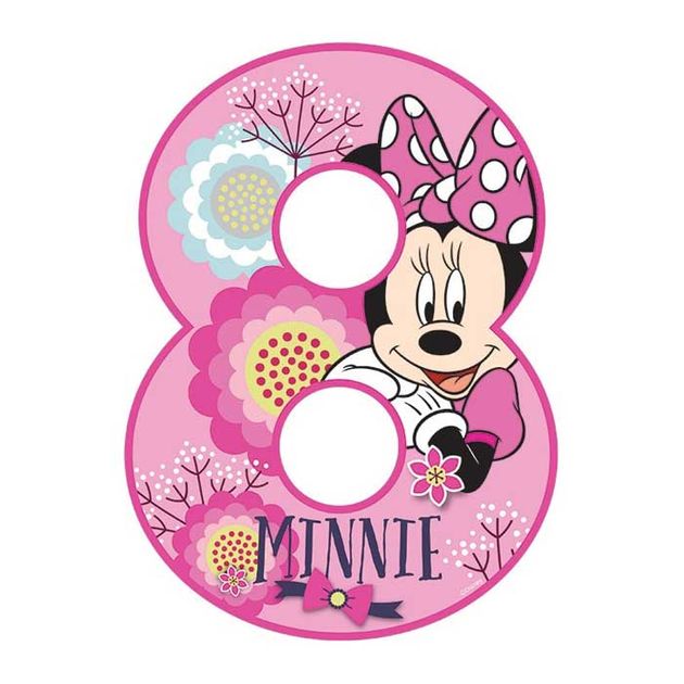 DISNEY MINNIE MOUSE NUMBER 8 | EDIBLE IMAGE