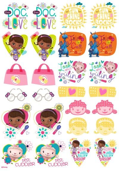 Doc Mcstuffins Icon Sheet A4 Edible Image