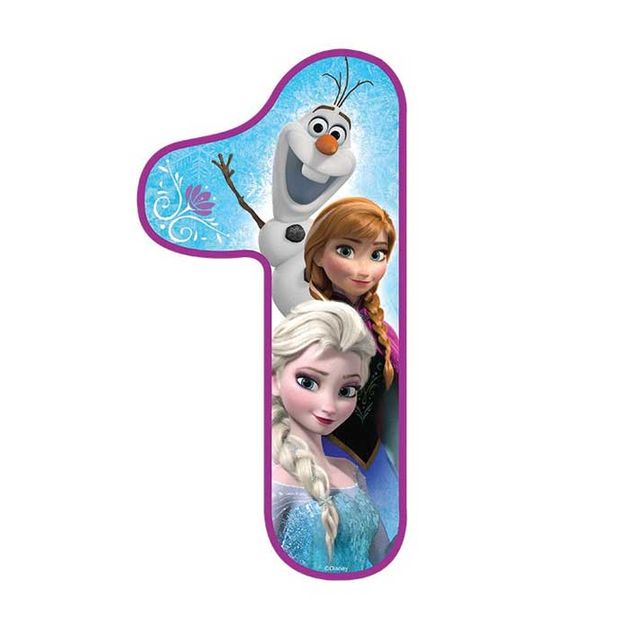 DISNEY FROZEN NUMBER 1 EDIBLE IMAGE