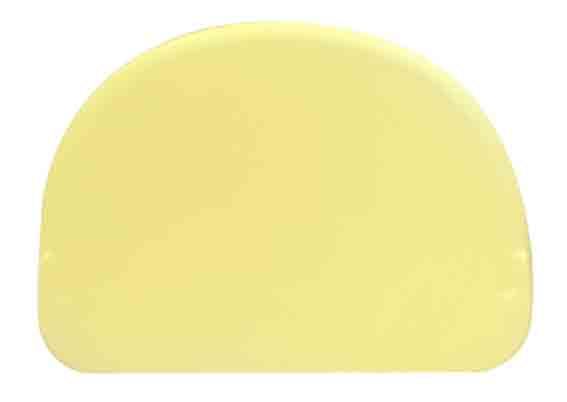 SMALL HALF MOON PLASTIC SCRAPER | 120 x 88MM