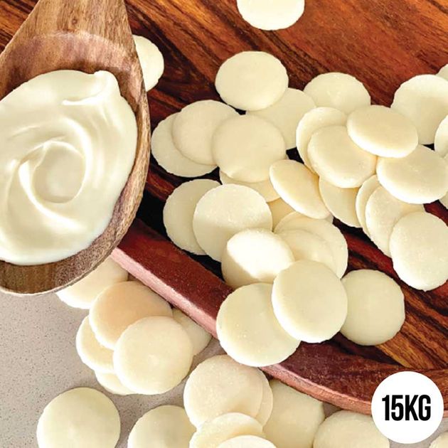 BARRY CALLEBAUT | WHITE COMPOUND CHOCOLATE CALLETS | 15KG