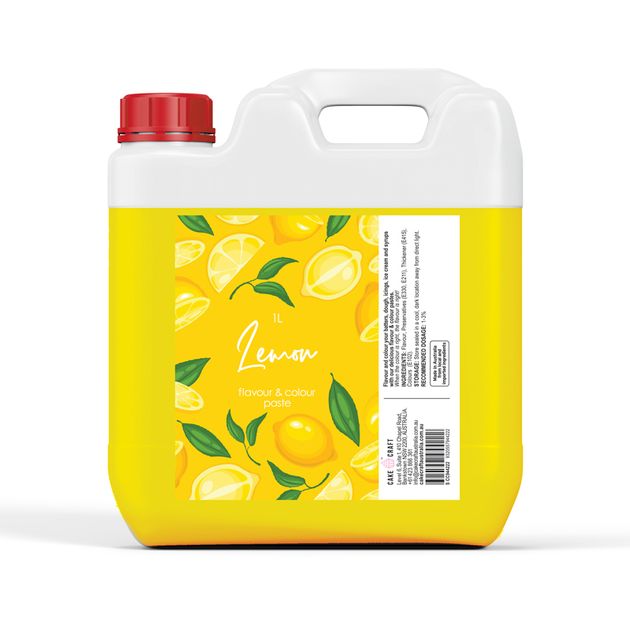 CAKE CRAFT | LEMON | FLAVOUR & COLOUR PASTE | 1L - BB 29/10/26
